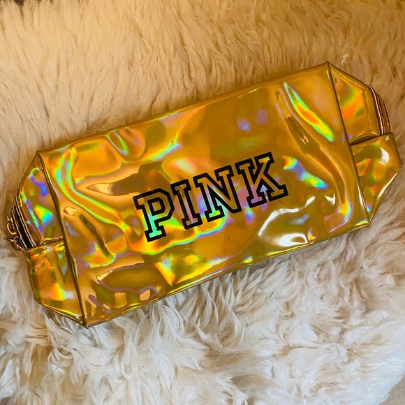 PINK Victoria's Secret | Bags | Pink Cosmetic Case New With Strap ...